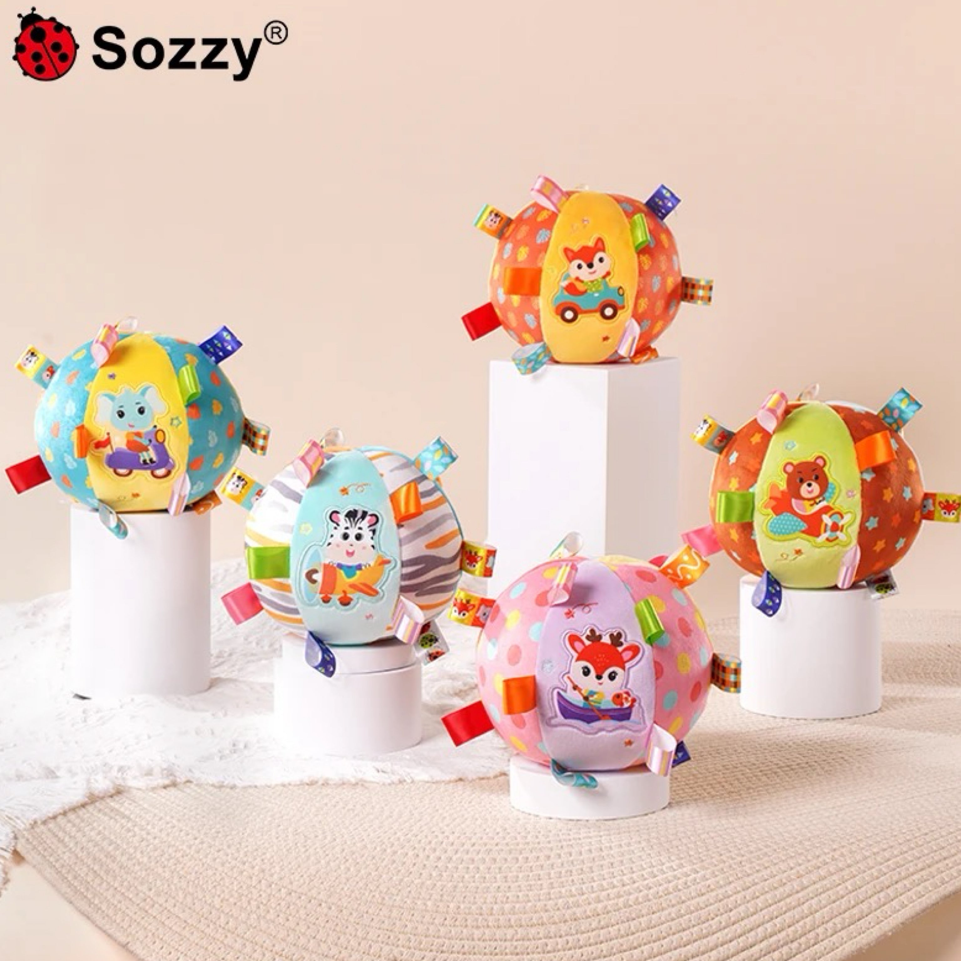 Pelota Sensorial Tela – Magic Baby